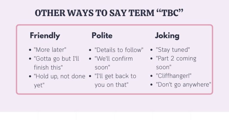 What Does TBC Mean? A Simple Guide to Using It Right
